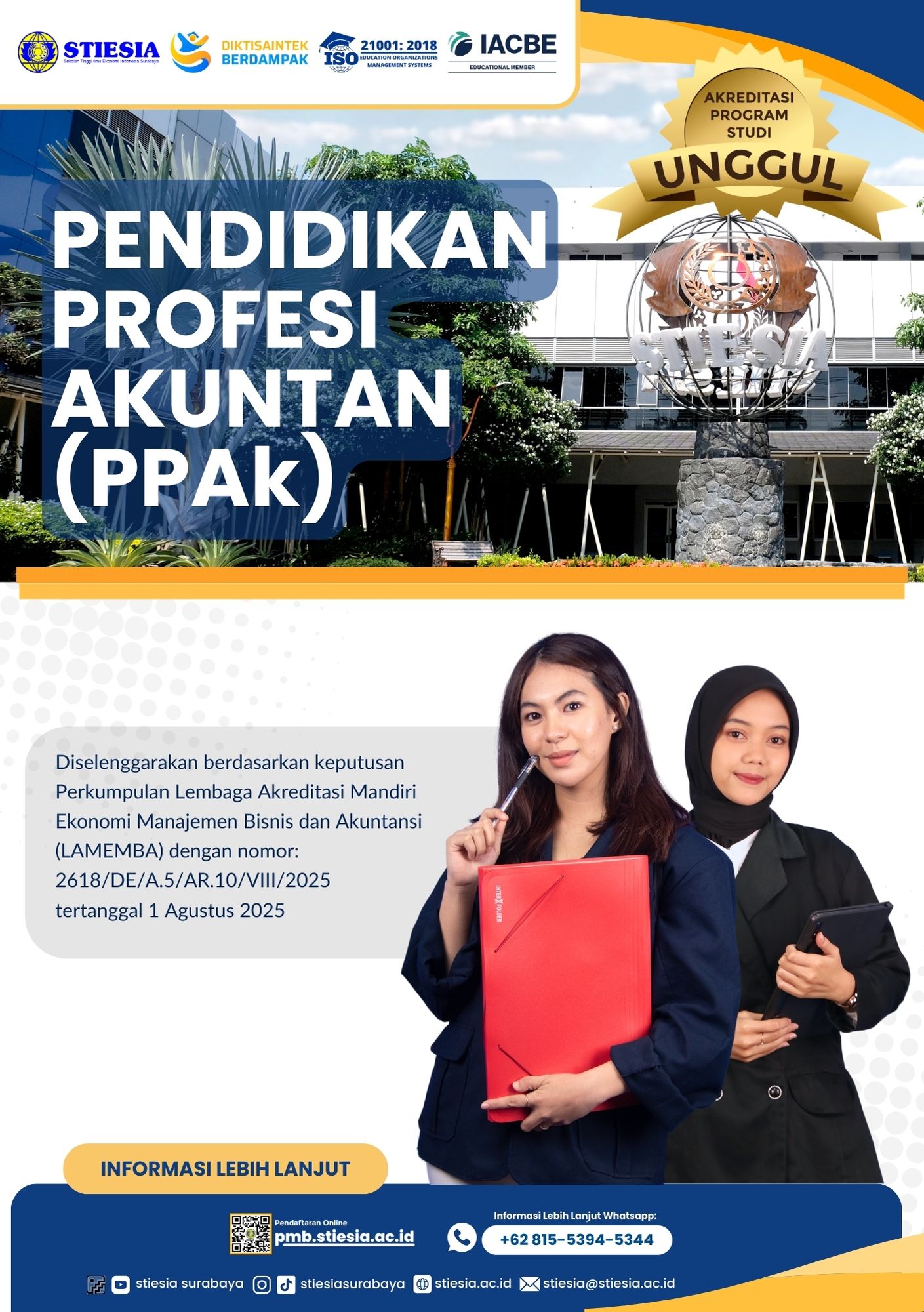 Brosur PPAK (Pendidikan Profesi Akuntan) | Penmaru STIESIA Surabaya